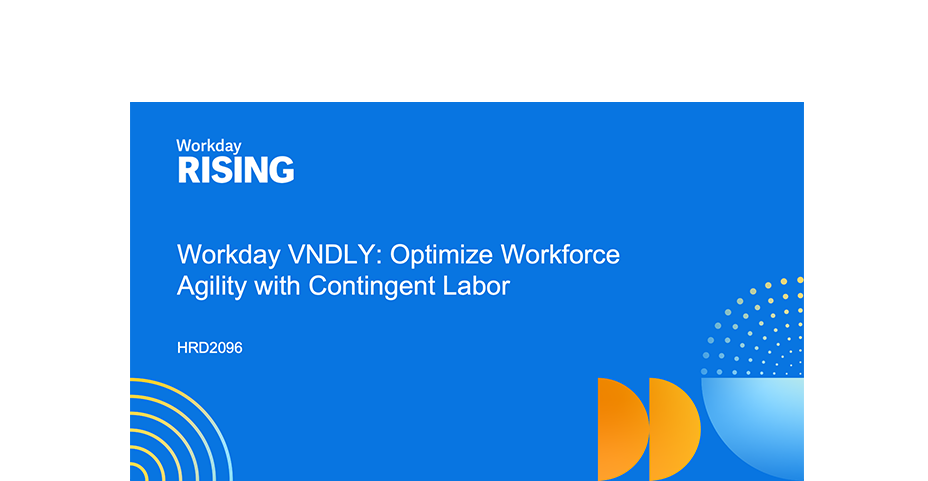 Optimize Workforce Agility with Contingent Labor | Workday US