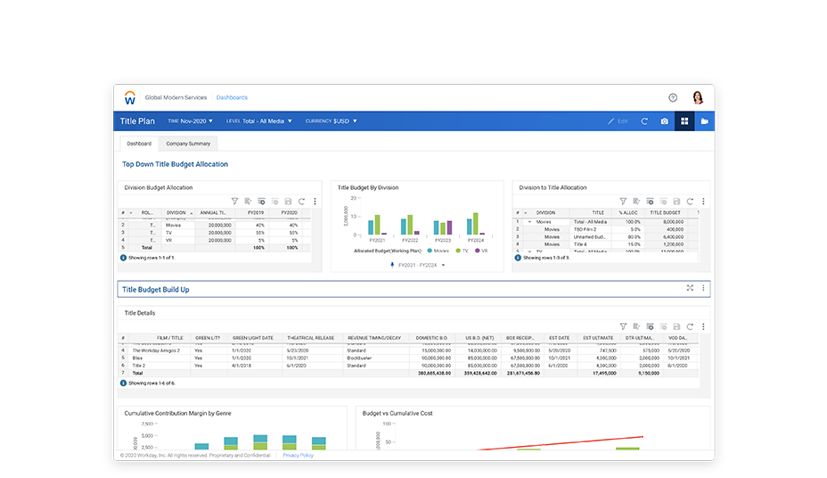 Adaptive Planning for Media Demo | Workday