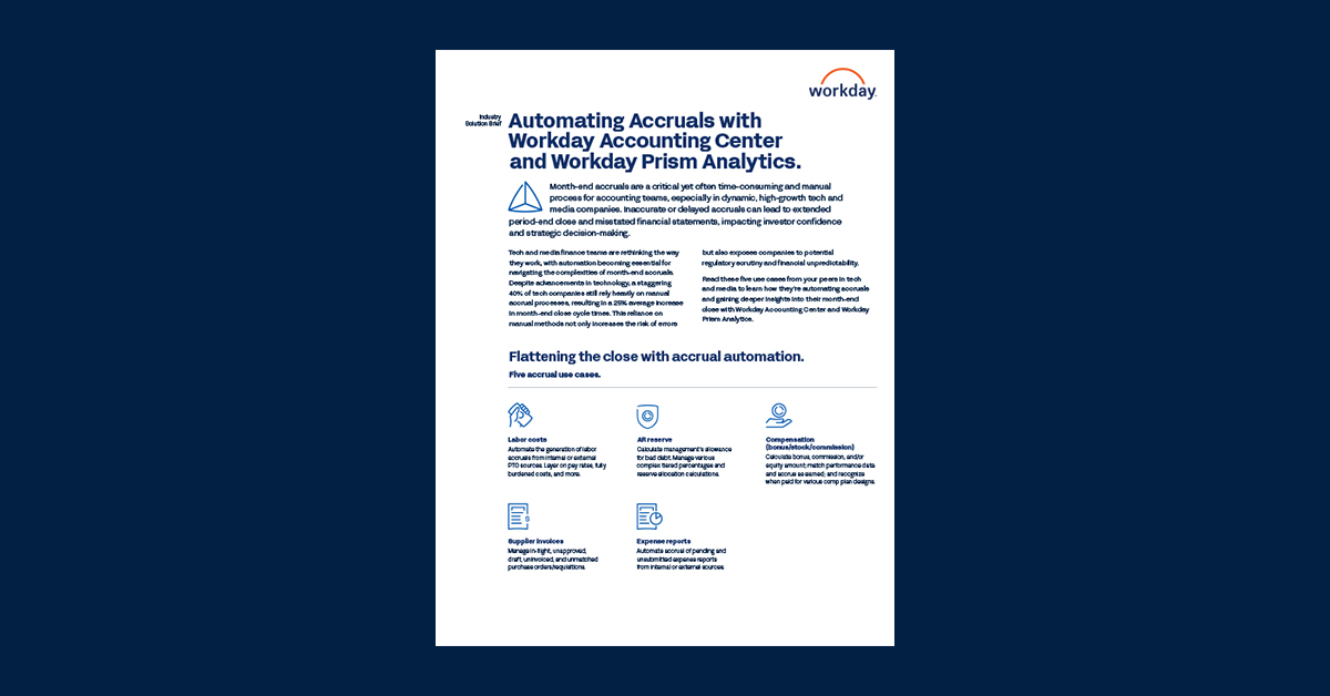 Automating Accruals—Workday Accounting Center + Workday Prism Analytics ...