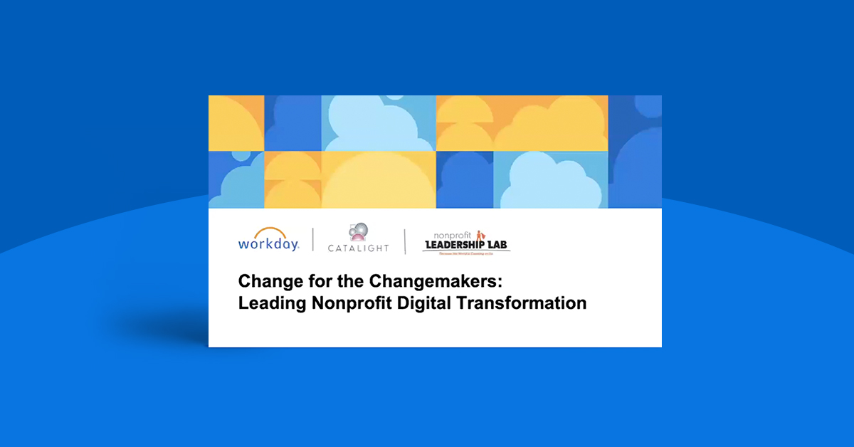 Leading Nonprofit Digital Transformation | Workday