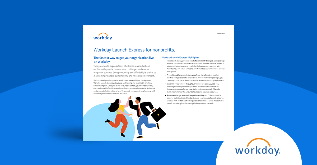 Workday US Launch Express for Nonprofits | Workday US