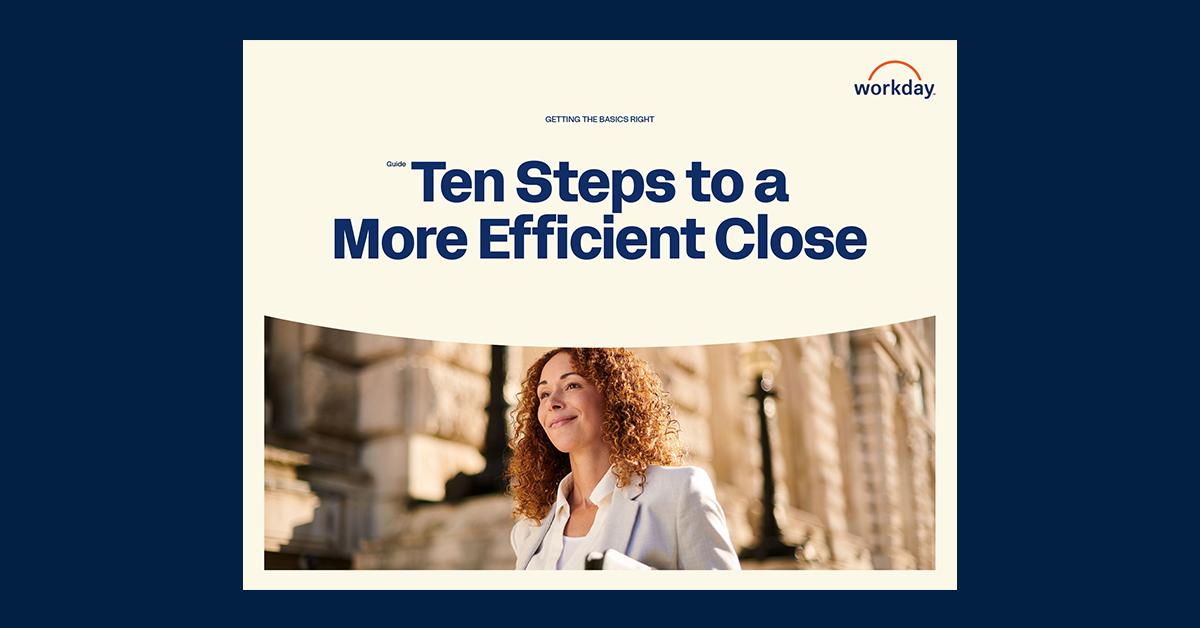 Getting the Basics Right: Consolidate and Close | Workday