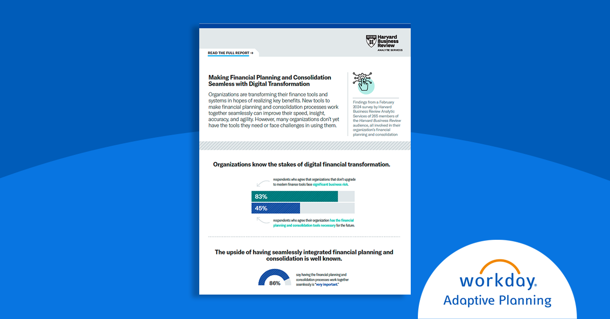 Making Financial Planning and Consolidation Seamless | Workday