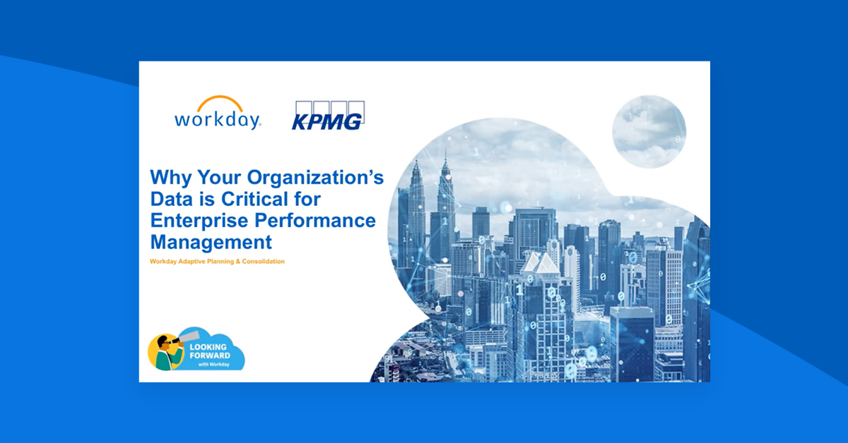 Why Your Organization’s Data Is Critical for Planning Agility | Workday