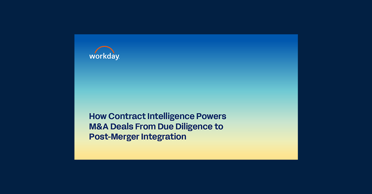 How Contract Intelligence Powers M&A Deals | Workday