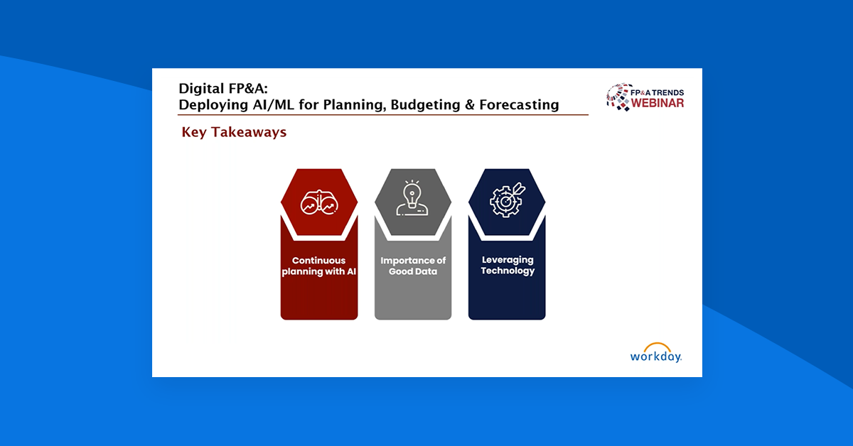 Using AI and ML for Planning, Budgeting, and Forecasting | Workday US