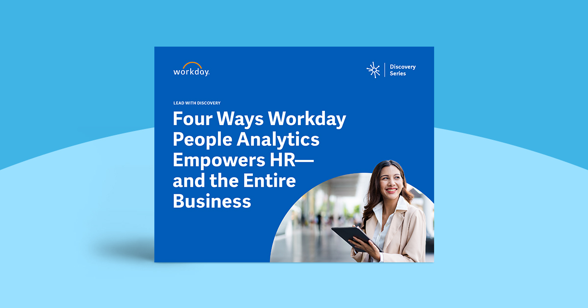 Four Ways Workday People Analytics Empowers HR | Workday