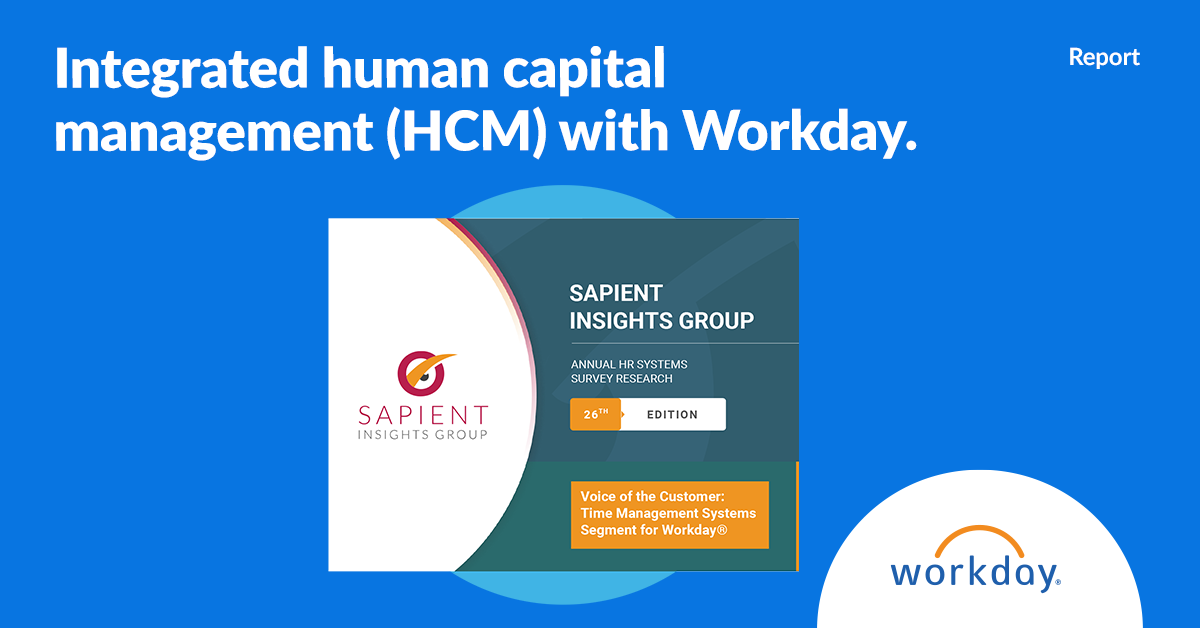 HCM and Time Management with Workday | Workday