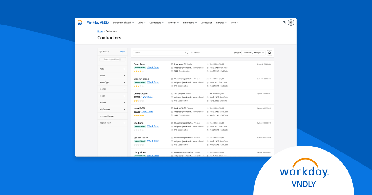 Workday Vndly Worker Profile Management Extended Demo Workday