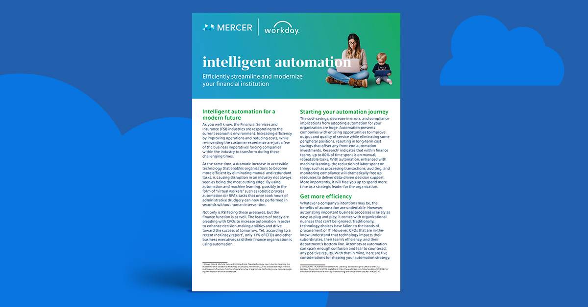 Streamline and Modernize Your Financial Institution | Workday US