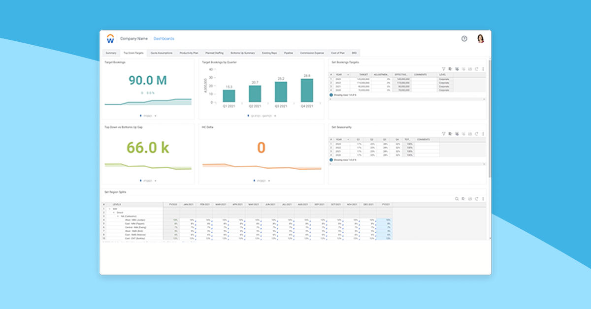 Sales Planning Overview Quick Demo | Workday US