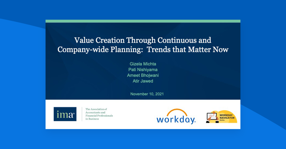 Workday US and Deloitte Discuss the Future of FP&A | Workday US