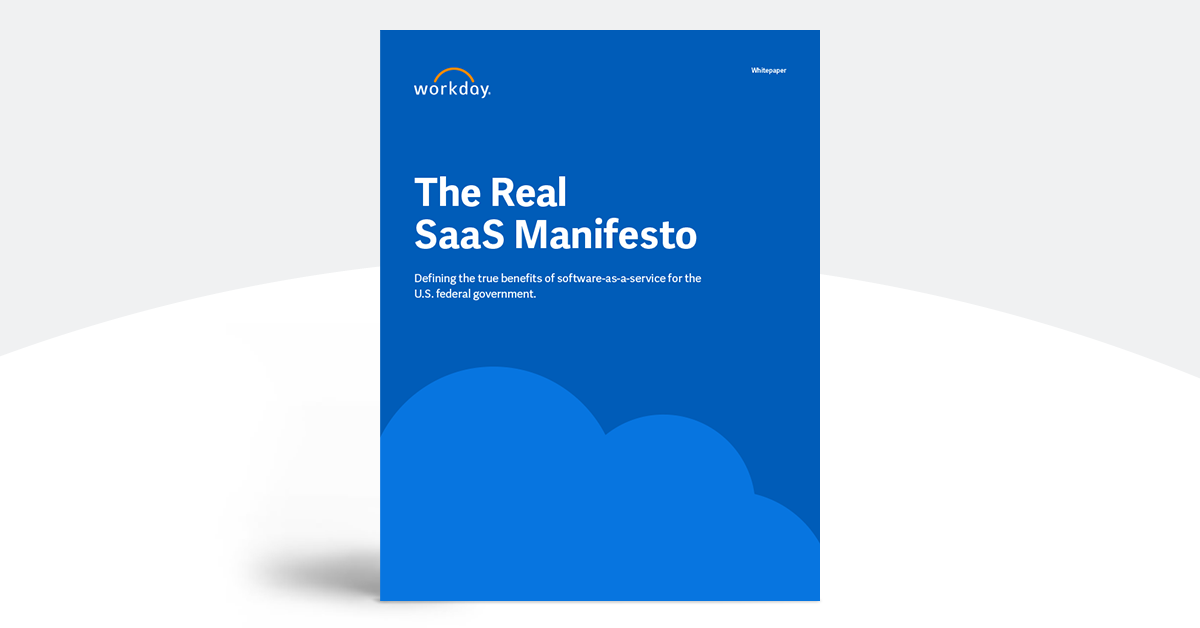 Federal SaaS Manifesto | Workday US