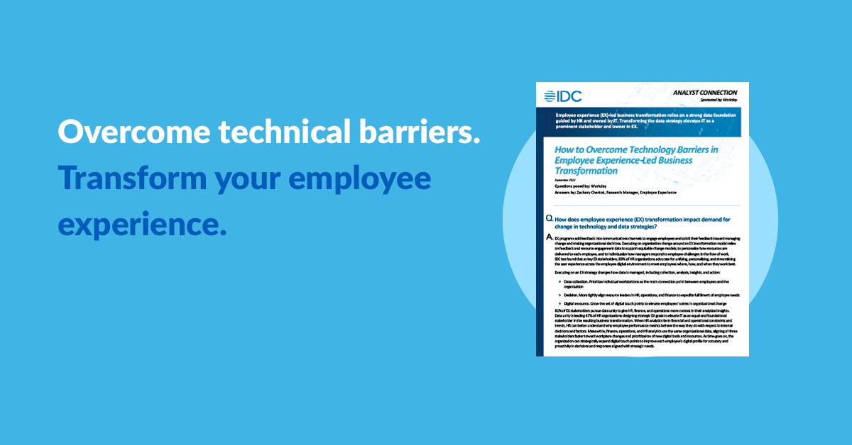 Employee Experience-Led Business Transformation | Workday US