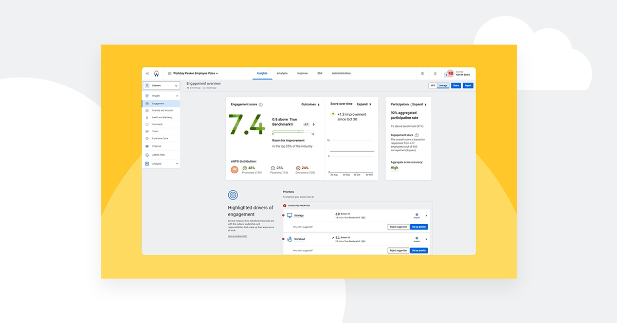 Workday US Peakon Employee Voice with Intelligent Listening | Workday US