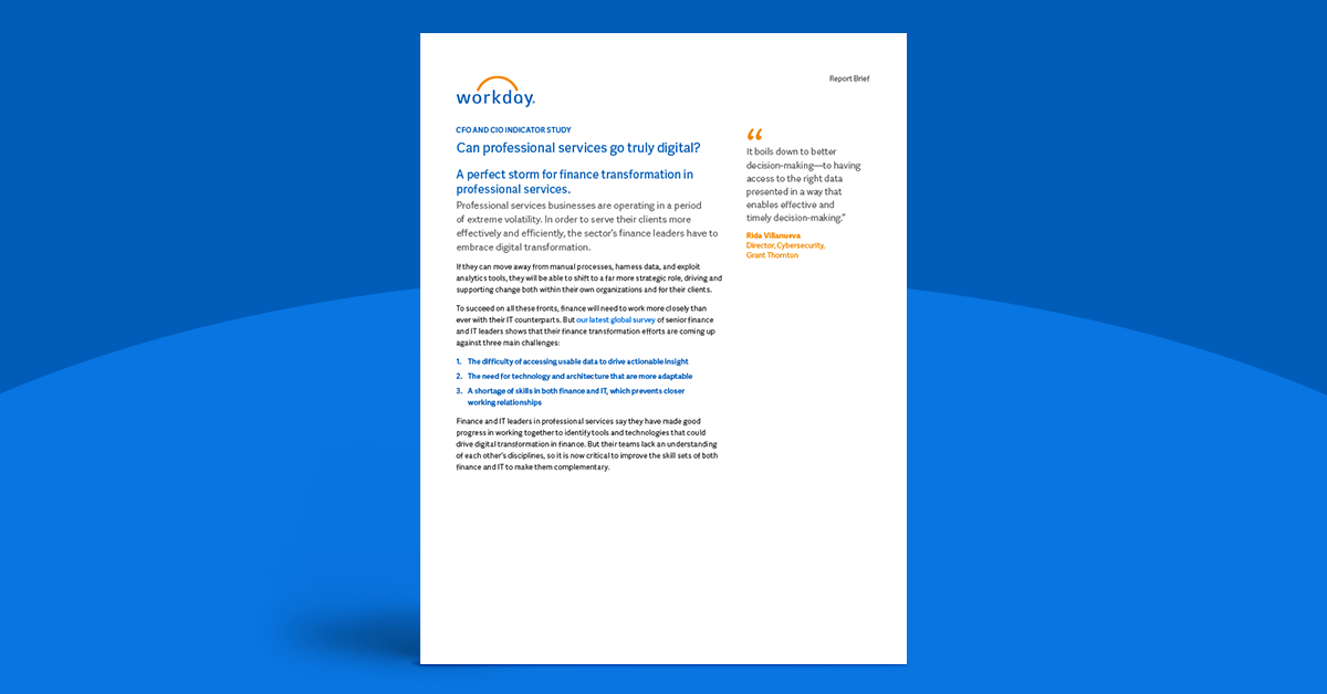 CxO Indicator Report for PS Industry | Workday UK