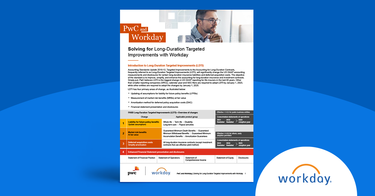 Solving for LDTI with Workday and PwC | Workday US
