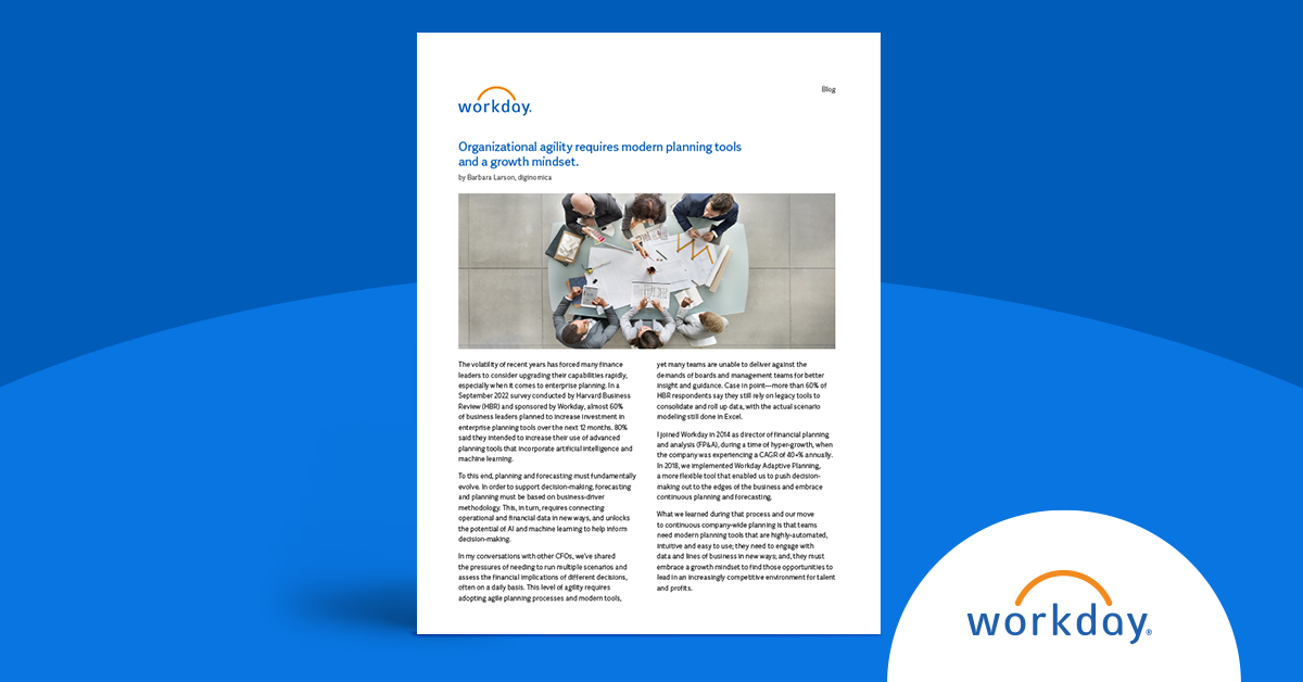 Organizational Agility Requires Modern Planning Tools and a Growth ...