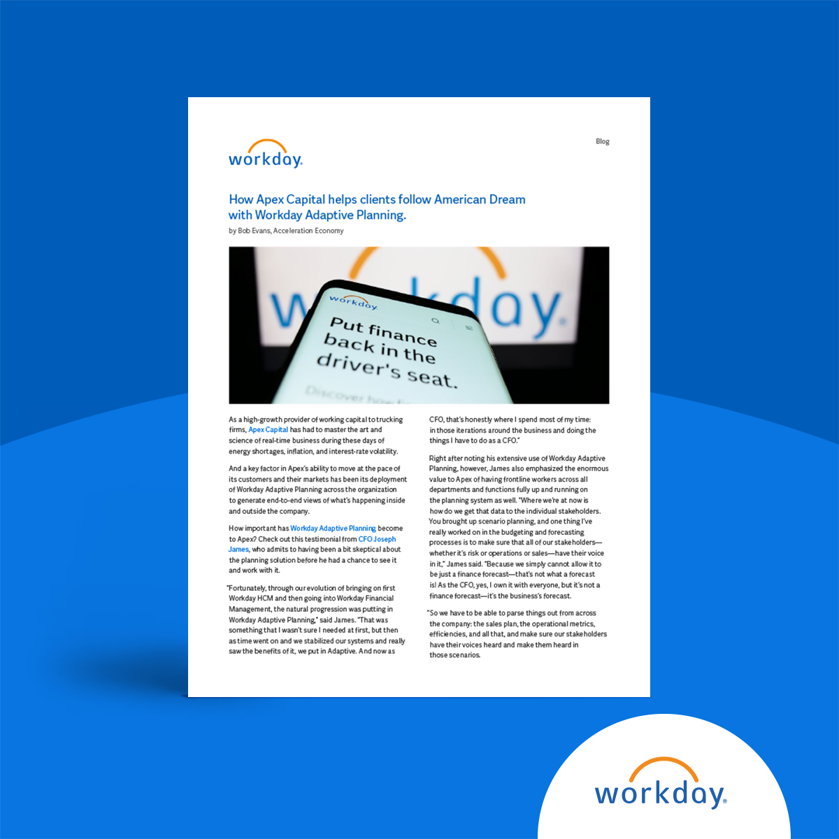 How Apex Capital helps clients follow American Dream with Workday US Adaptive Planning | Workday US