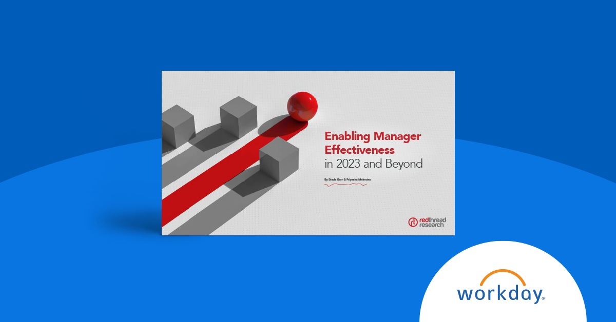 How to Enable Manager Effectiveness in 2023 and Beyond | Workday