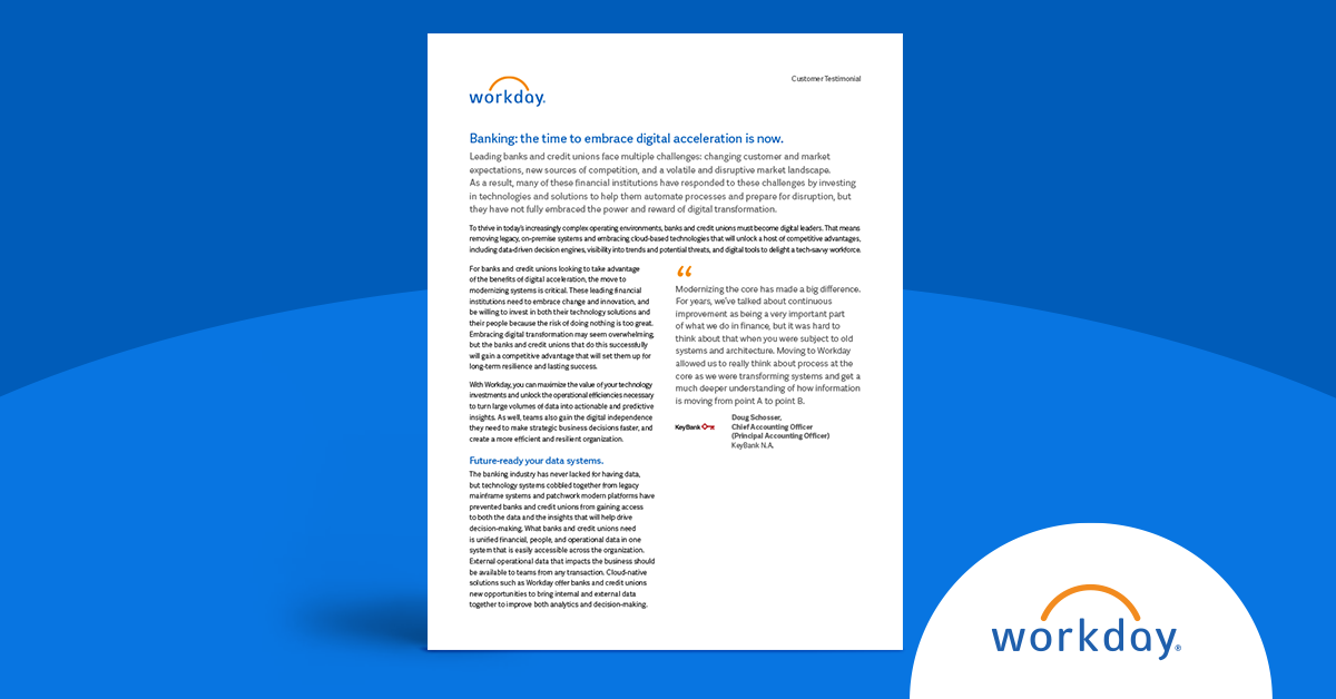 Finance Digital Transformation Success Stories | Workday US