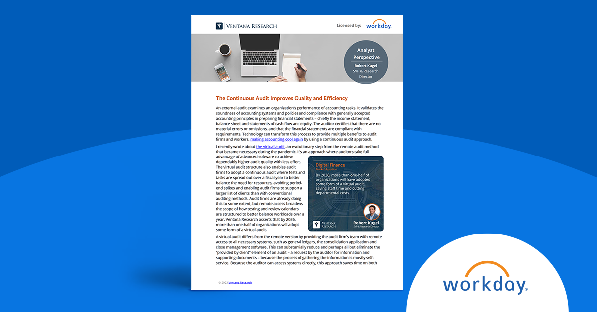 How Virtual Audit Increases Efficiency | Workday US