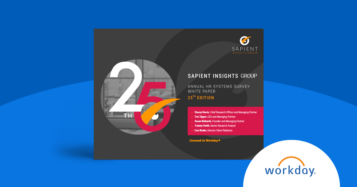 25th Annual Sapient Insights HR Systems Survey Whitepaper | Workday US