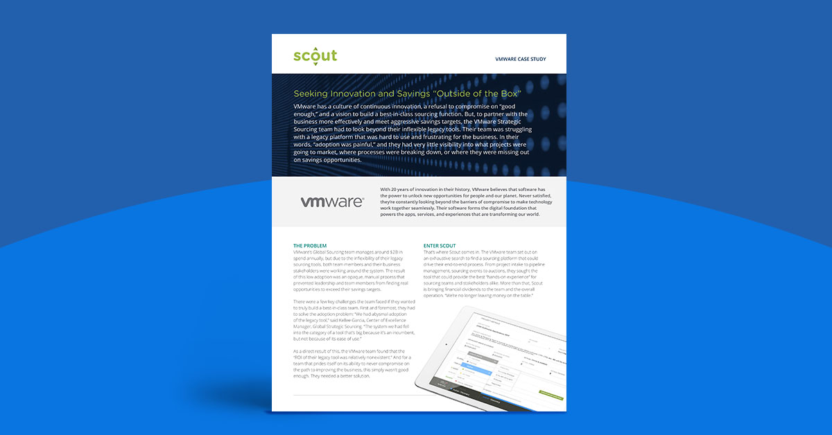 VMware Simplifies Its Sourcing Process with ScoutRFP | Workday US