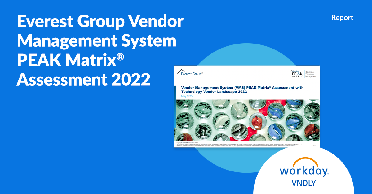Everest Group VMS PEAK Matrix® Assessment 2024 | Workday VNDLY