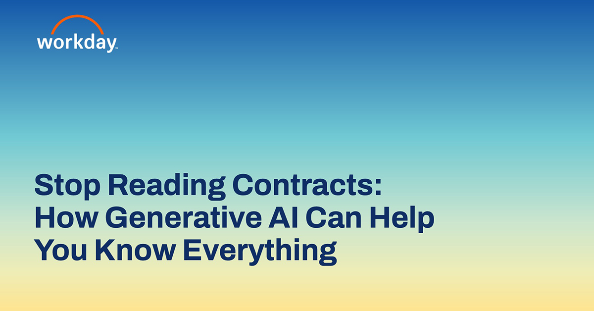 Stop Reading Contracts: How Generative AI Can Help You Know Everything ...