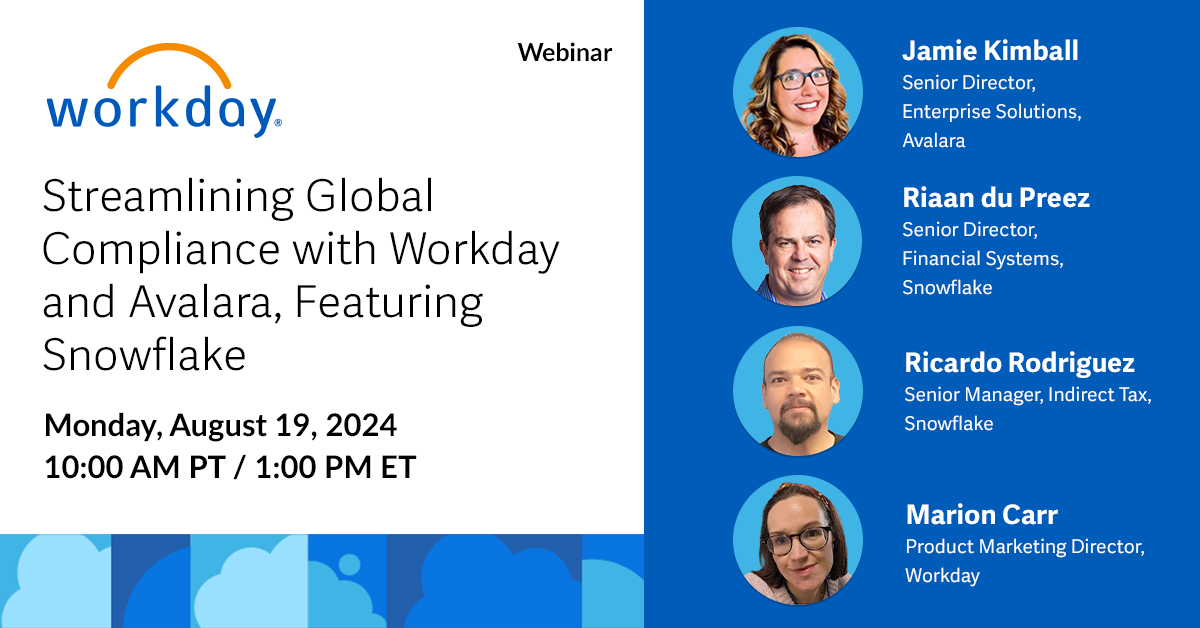 Streamlining Global Compliance with Workday and Avalara | Workday
