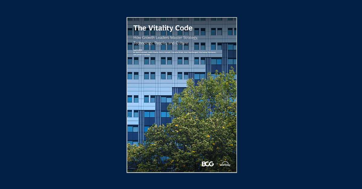 The Vitality Code Playbook | Workday