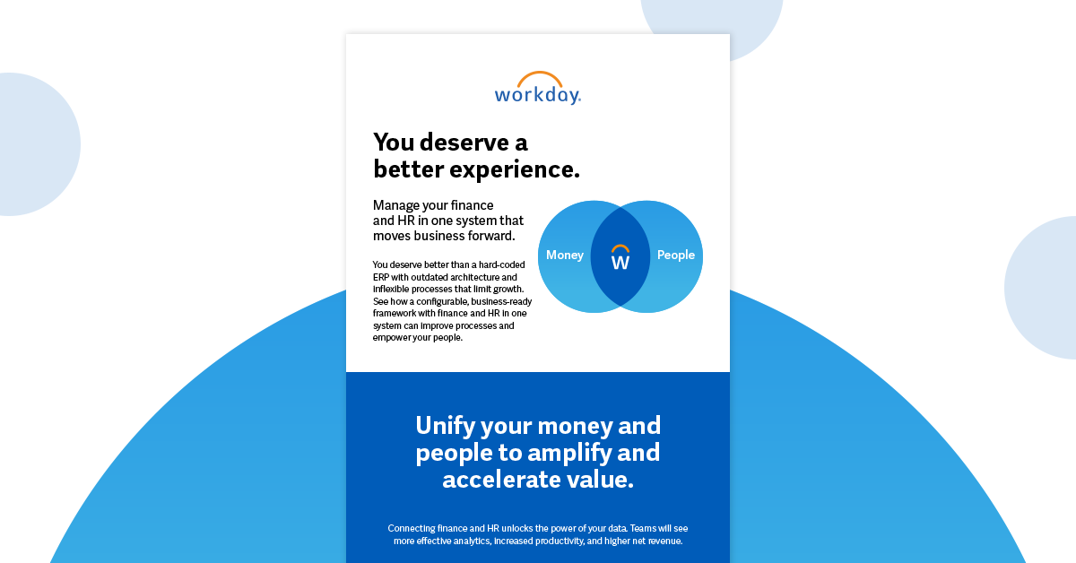 Unified Finance and HR System | Workday