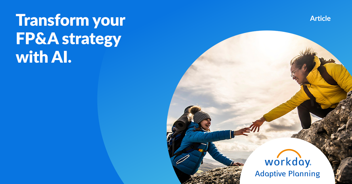 Your FP&A strategy needs the power of AI. | Workday