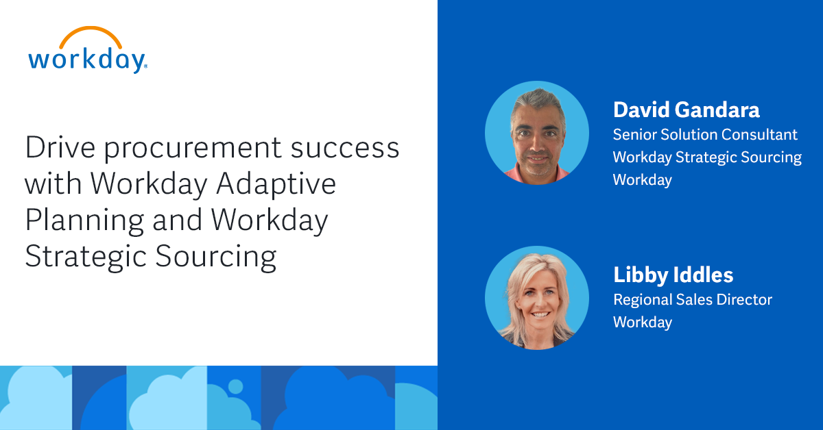 Drive procurement success with Workday UK Adaptive Planning and Workday ...