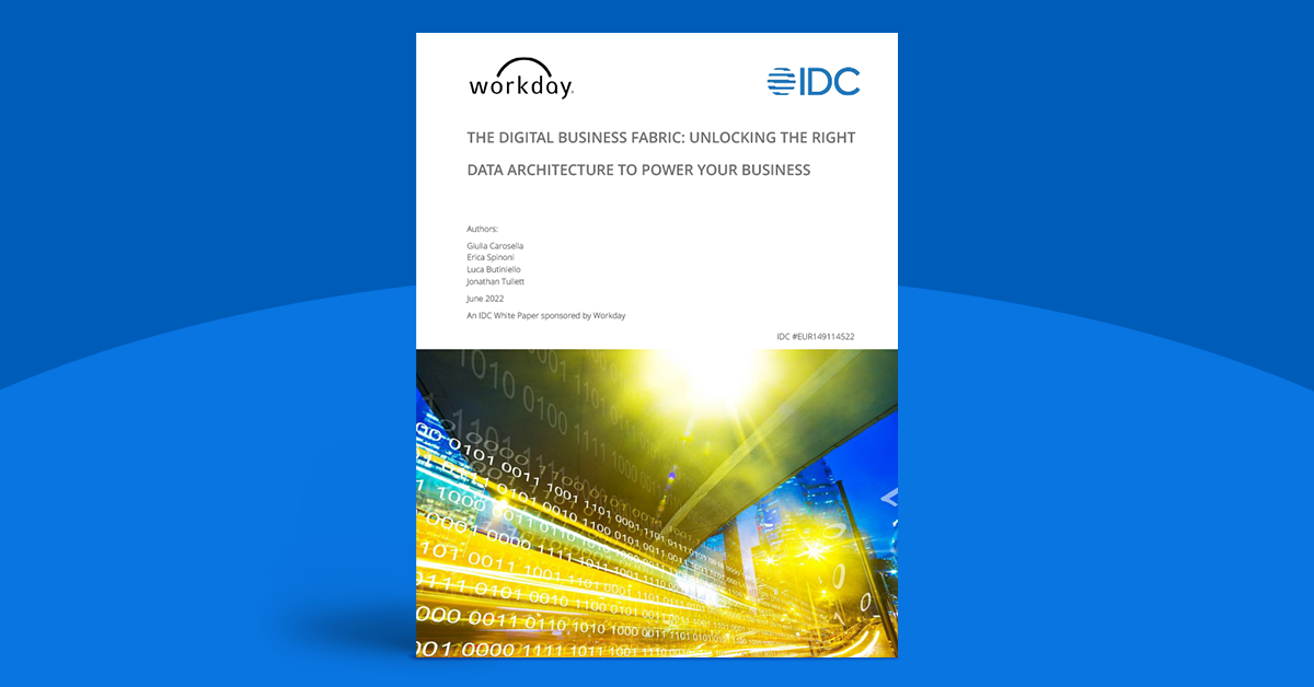 IDC: Digital Business Fabric | Workday SA
